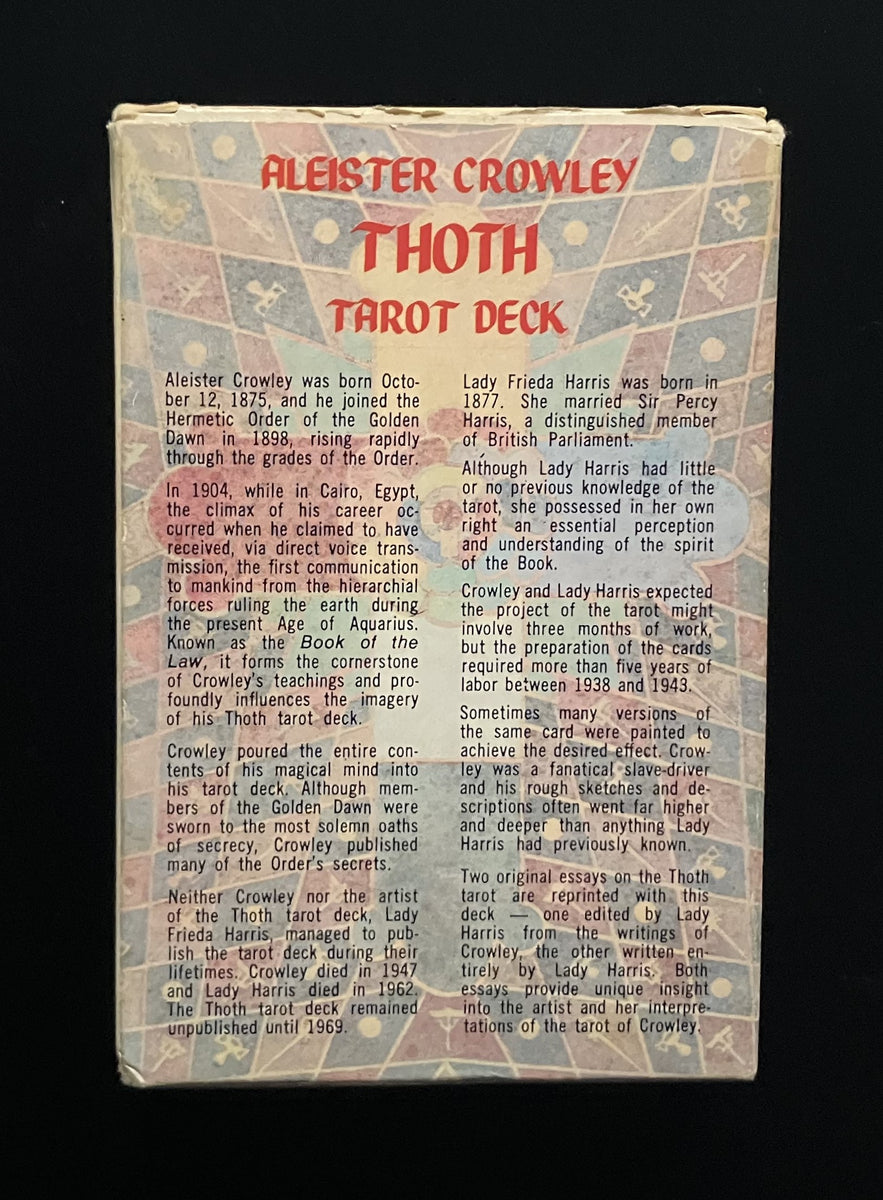 Thoth Tarot Vintage Deck – The Occult Book Store
